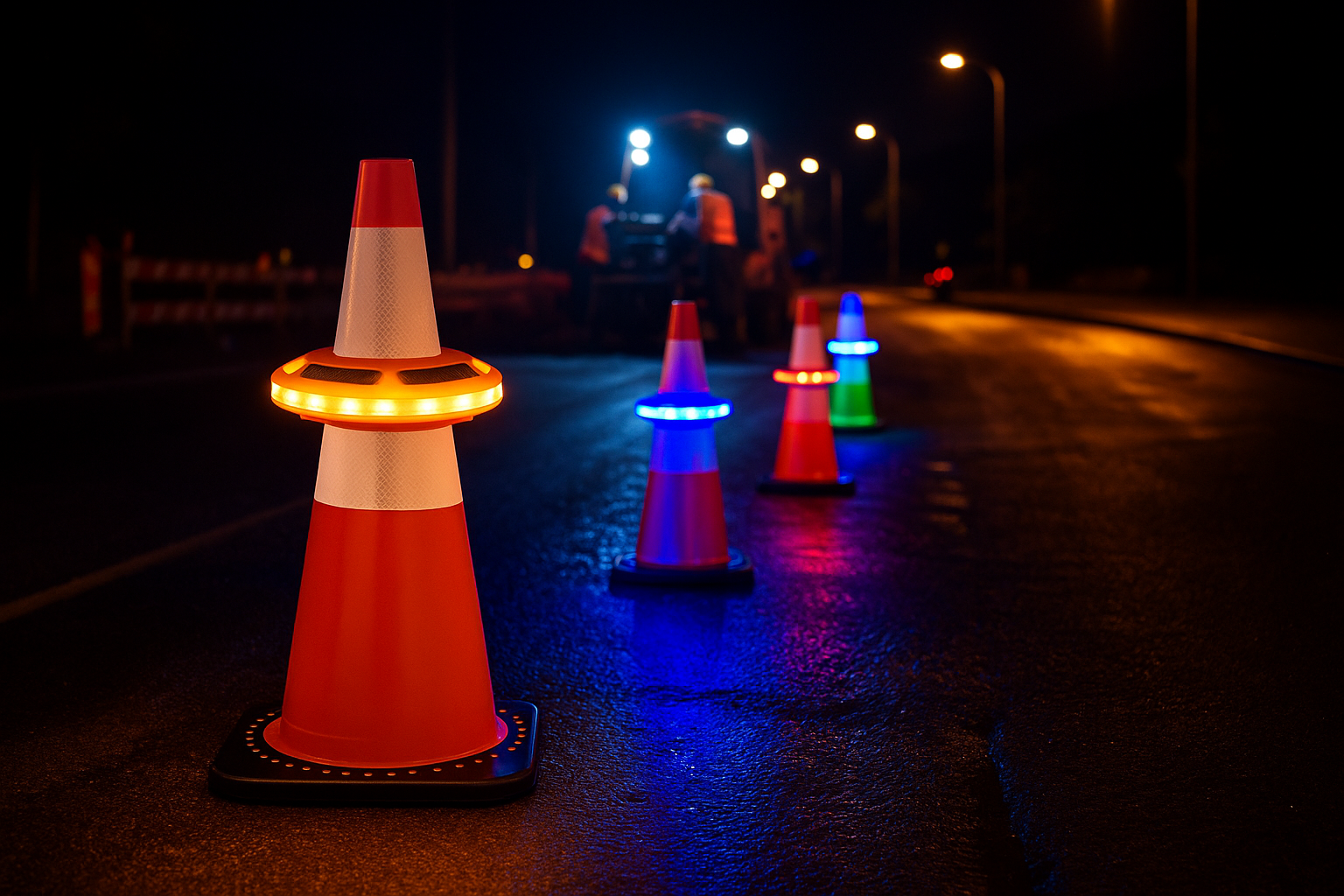 All-in-One Traffic Safety Lighting Kit for Roadside & Work Zones